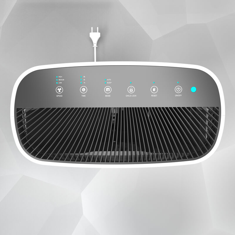 PM2.5 Sensor 4 Wind Speeds Digital Display mini Air Purifier from China ...