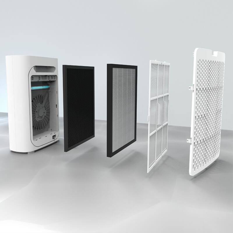 PM2.5 Sensor 4 Wind Speeds Digital Display mini Air Purifier from China ...